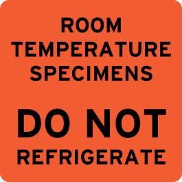 Specimen Temperature Handling Label, 2-1/2 x 2-1/2 | United Ad Label