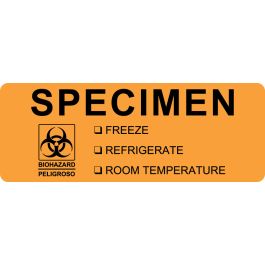 Specimen Temperature Handling Label, 4 x 1.5 | United Ad Label