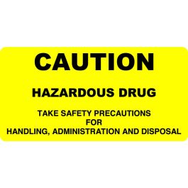 Hazardous Drug Shelf Label, 4" x 2-5/8" | United Ad Label