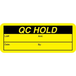 QC Hold Quality Control Label, 2-1/4" x 7/8" | United Ad Label