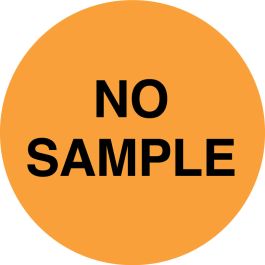 No Sample, Laboratory Communication Label, 1" x 1" | United Ad Label