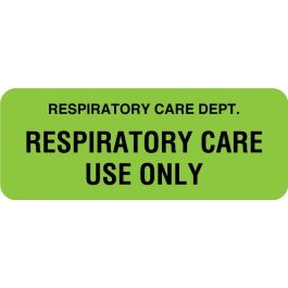 Respiratory Care Use Label, 2-1/4" x 7/8" | United Ad Label